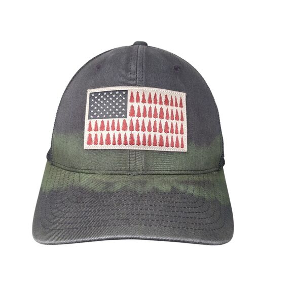 Columbia | Accessories | Pine Trees American Flag Fitted Trucker Hat ...